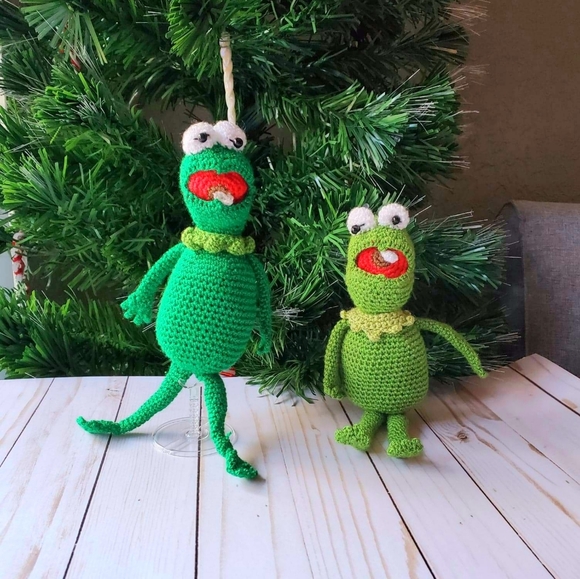 k-beautysoapandgift | Art | Kermit The Frog Amigurumi Crochet | Poshmark